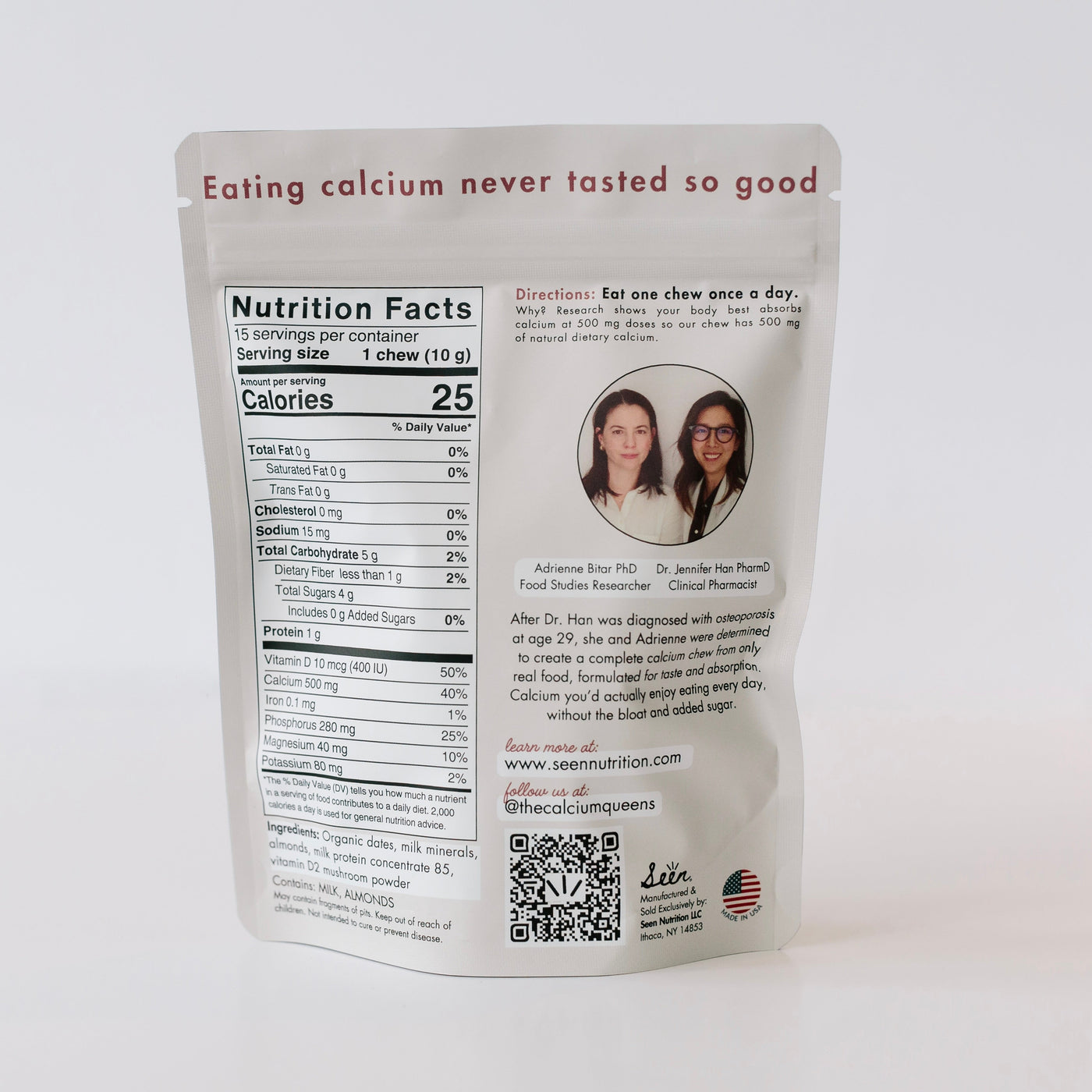 Calcium Chew | Made From Real Food | Seen Nutrition